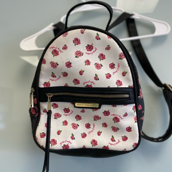 Juicy Couture | Bags | Juicy Couture Roses Mini Backpack Small Pen Mark ...